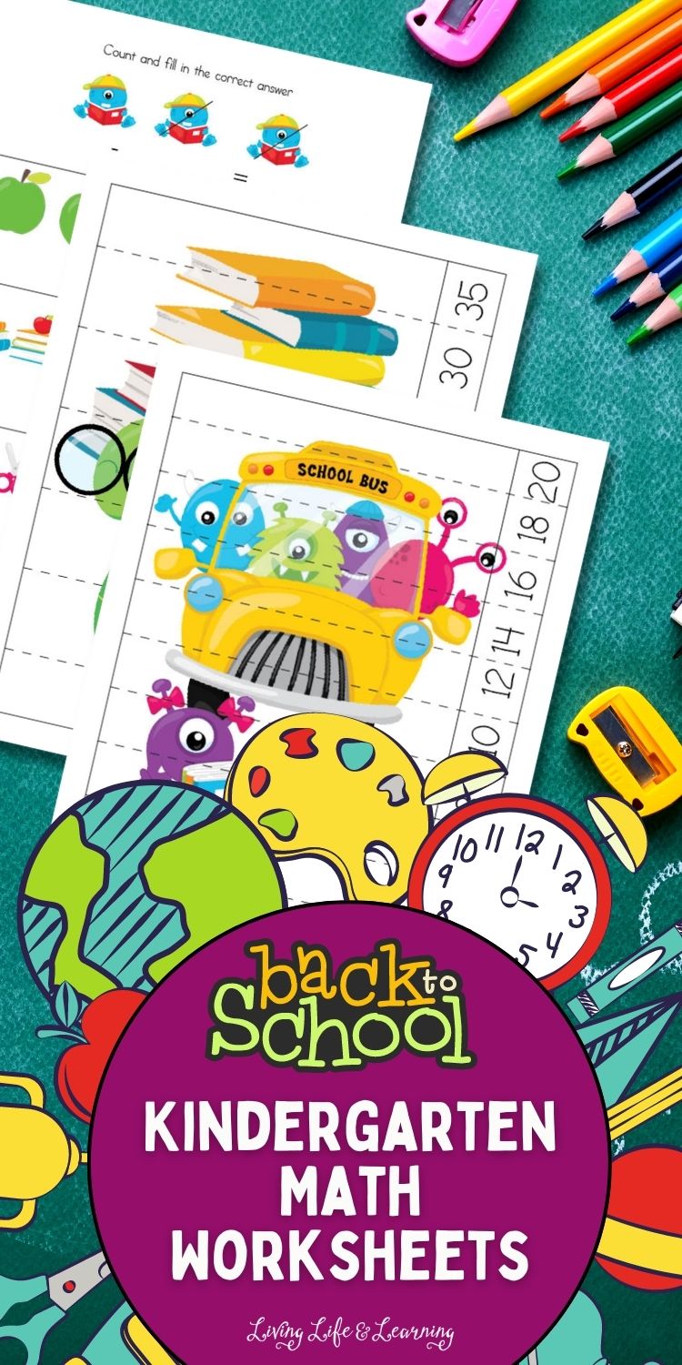 Back to School Kindergarten Math Worksheets