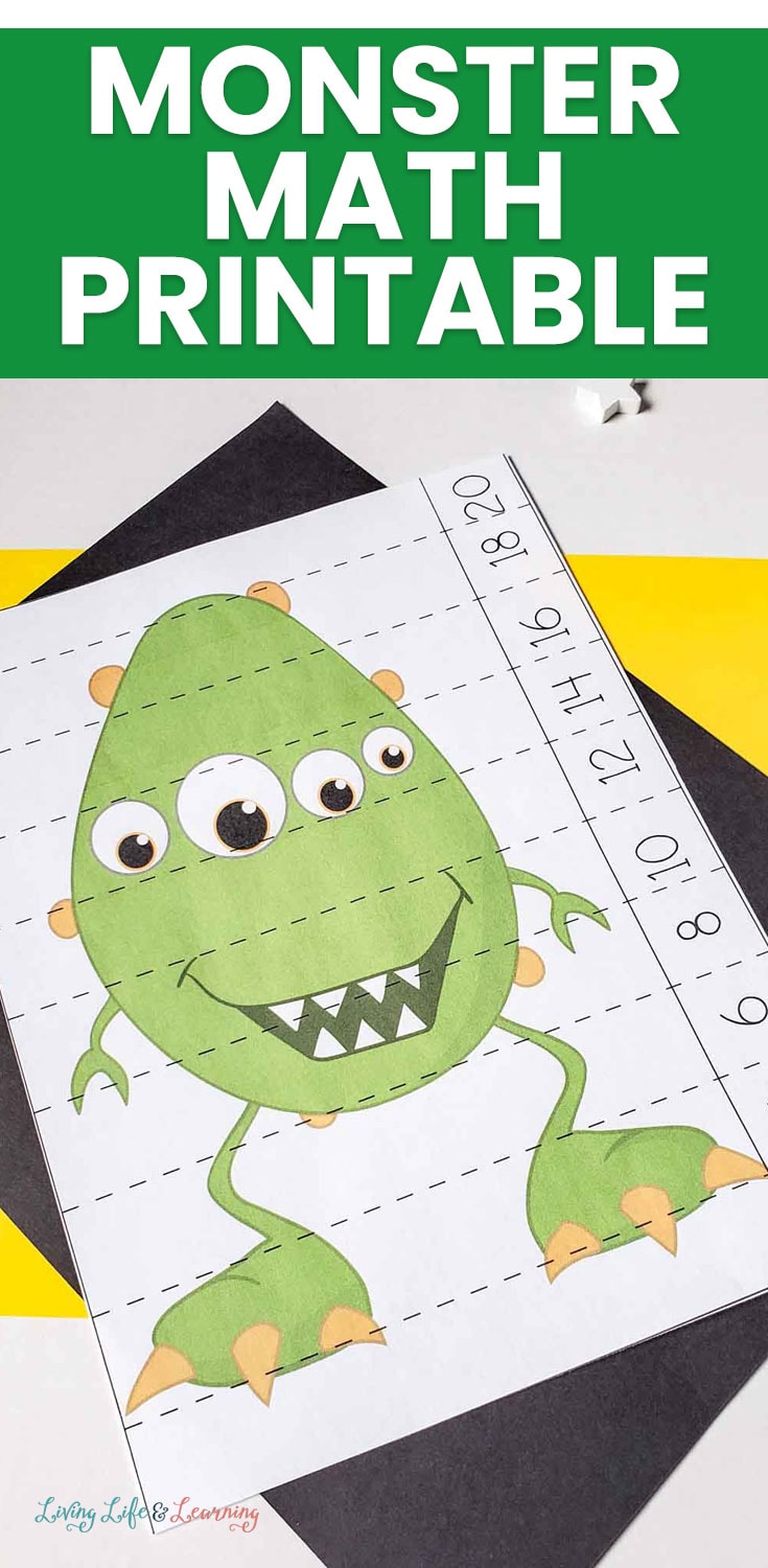 Monster Math Worksheets for Preschool