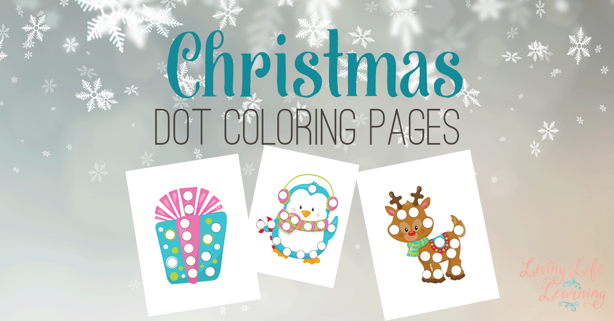 Christmas Dot Coloring Pages