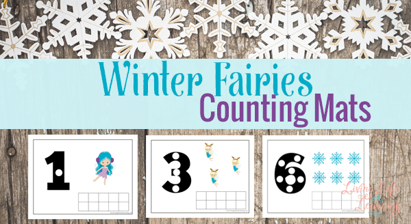 Winter Fairies Counting Mats