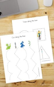 Dragon Tracing Worksheets