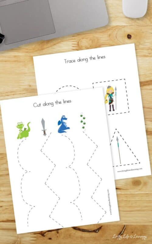 Dragon Tracing Worksheets