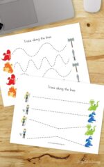 Dragon Tracing Worksheets