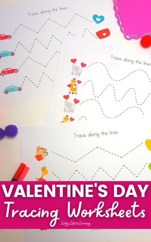 Valentine's Day Tracing Worksheets