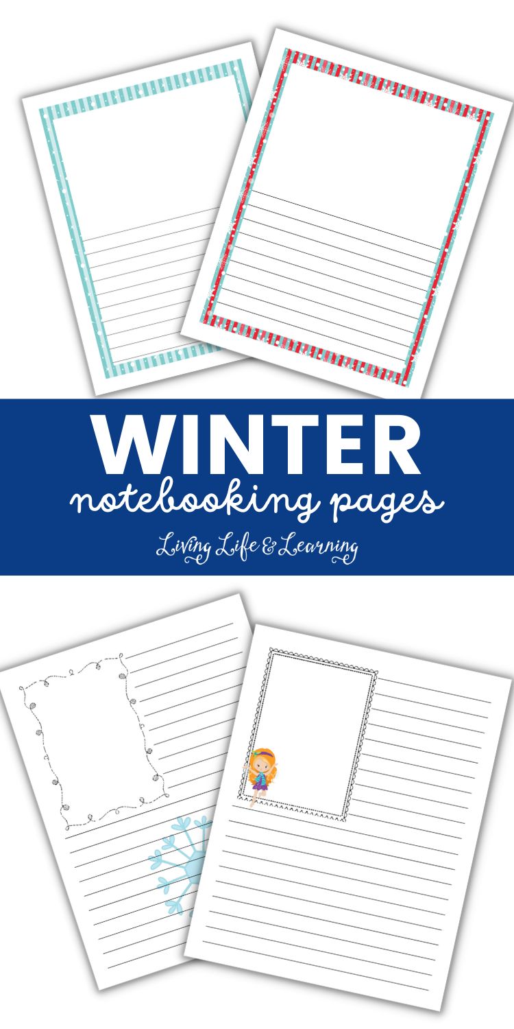 Winter Notebooking Pages