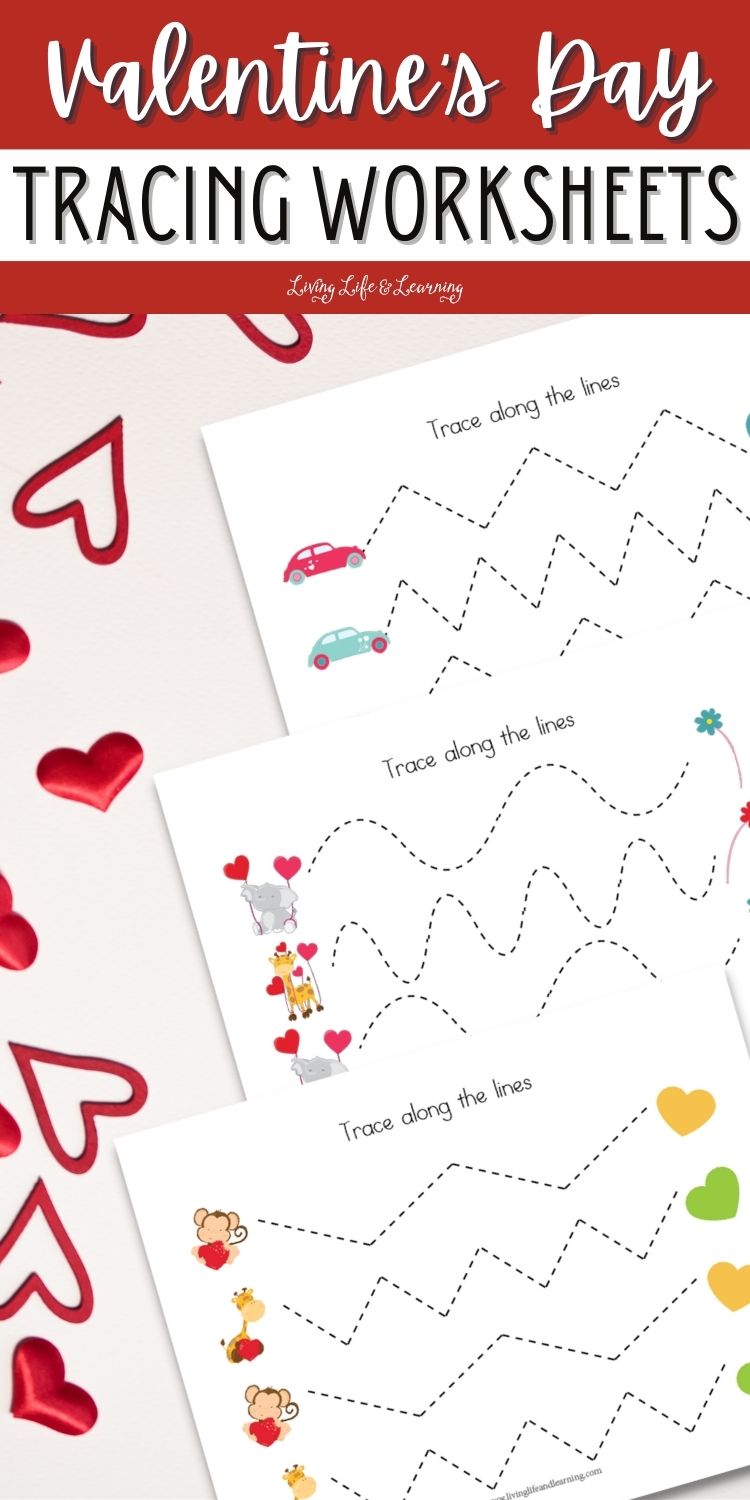 Valentine's Day Tracing Worksheets