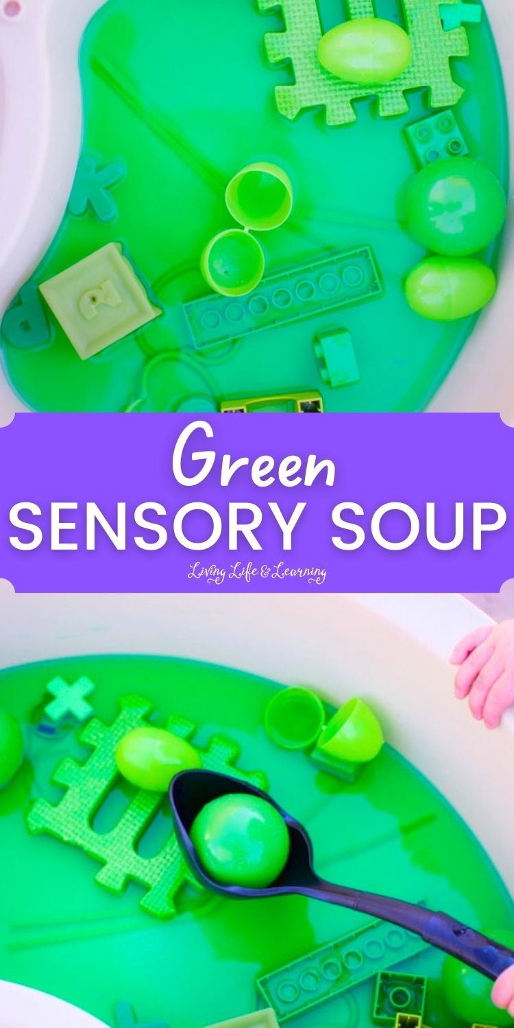 Green Sensory Soup: Fun Messy Play Idea