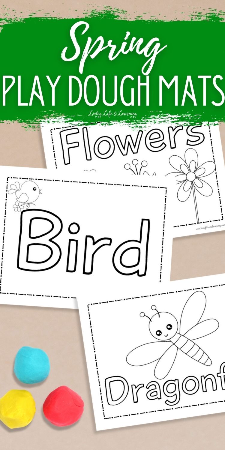 Printable Spring Play Dough Mats