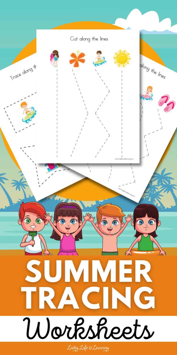 Summer Tracing Worksheets