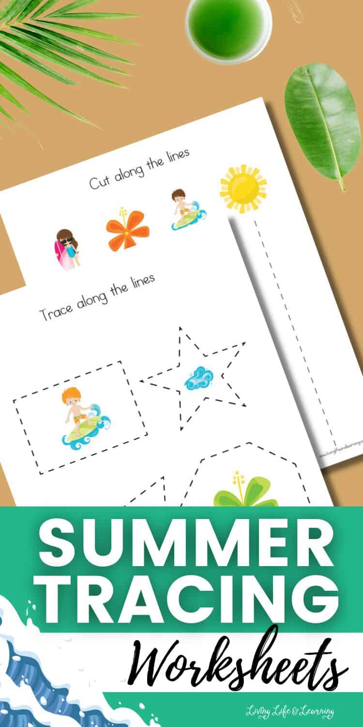Summer Tracing Worksheets