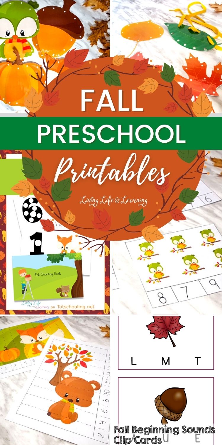 Fall Preschool Printables