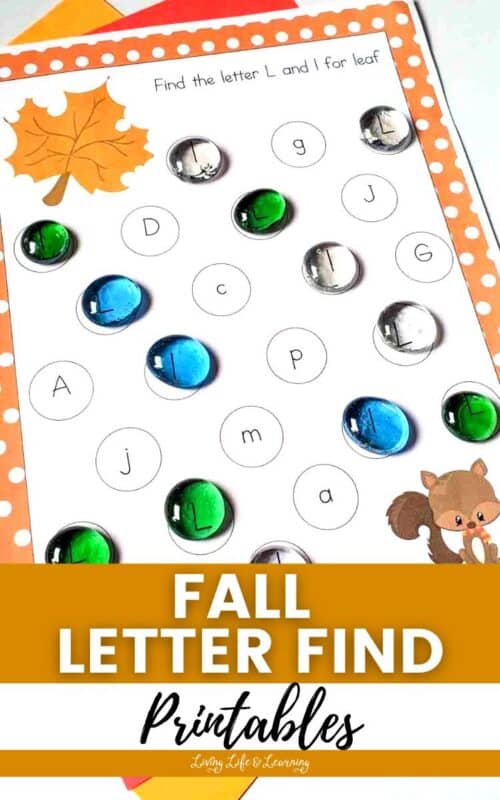 Fall Letter Find Printables to Boost Kids' Skills