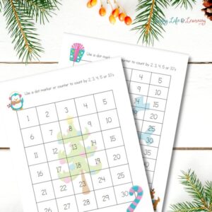 Christmas Skip Counting Worksheets