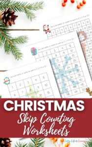 Christmas Skip Counting Worksheets