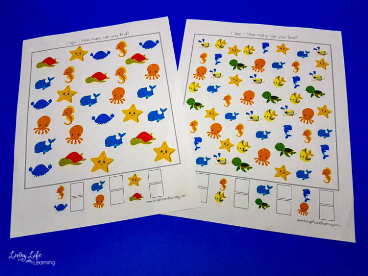 Ocean I Spy Game Printable