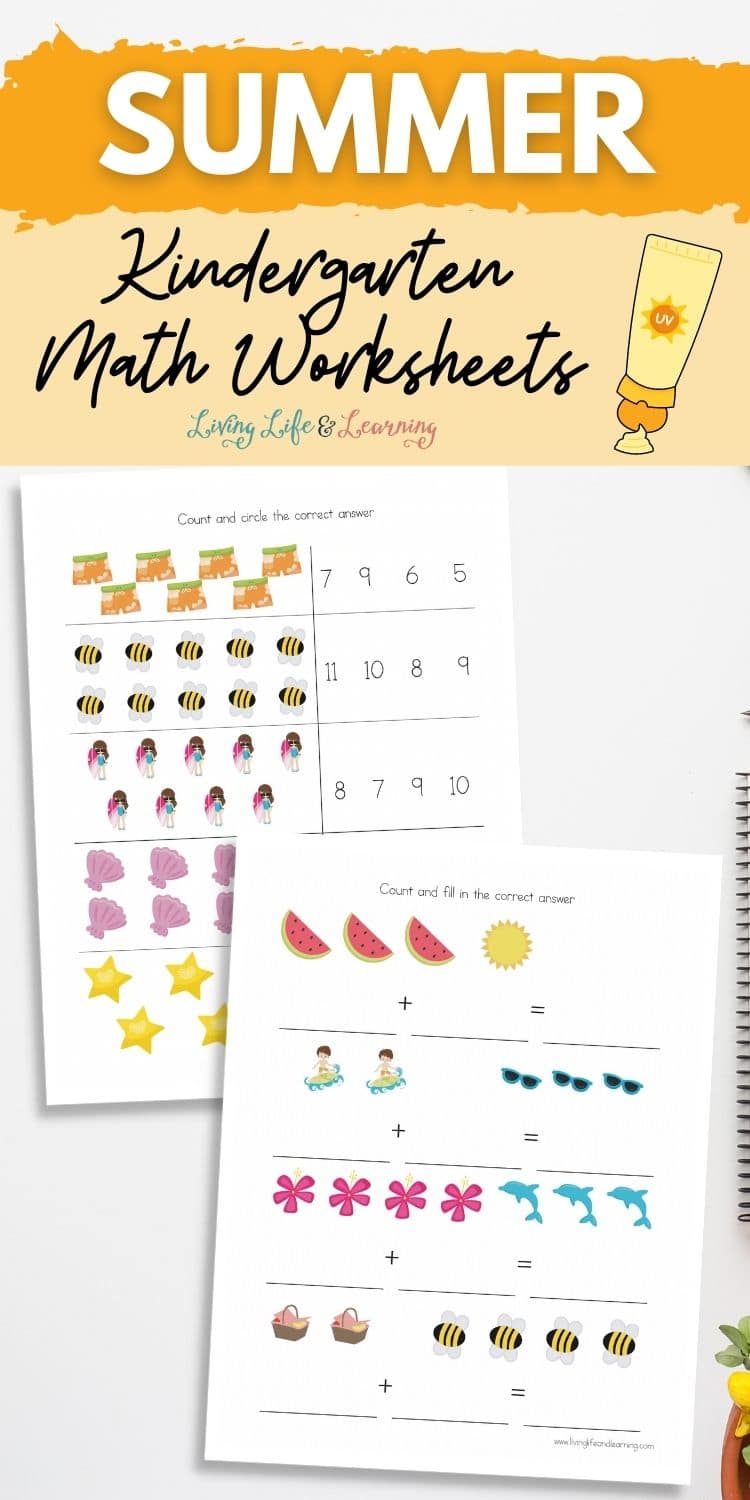 Summer Kindergarten Math Worksheets