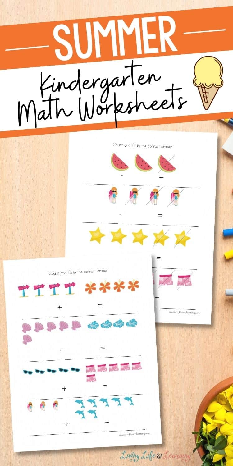 Summer Kindergarten Math Worksheets