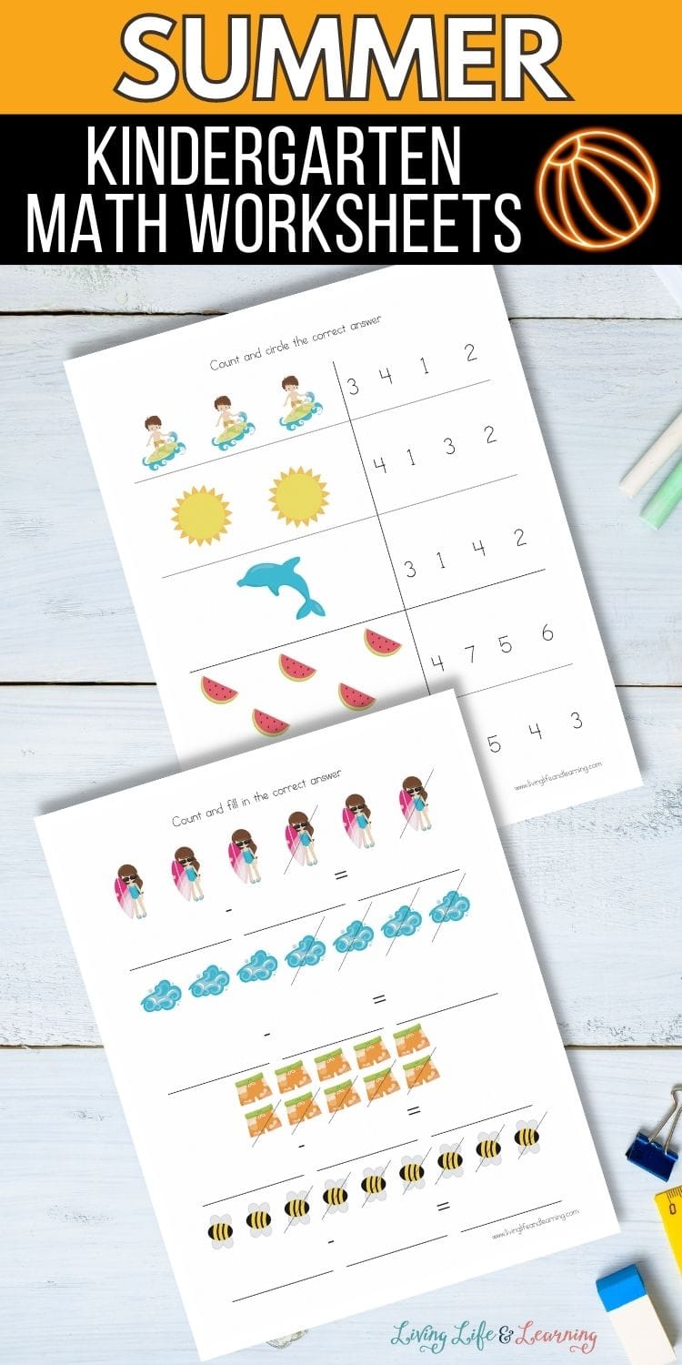Summer Kindergarten Math Worksheets