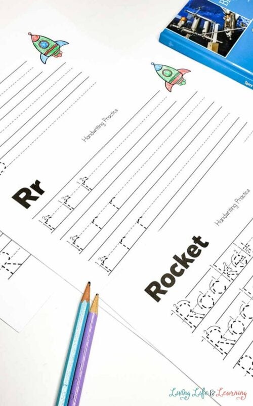 Space Writing Worksheets to Boost Handwriting Skills