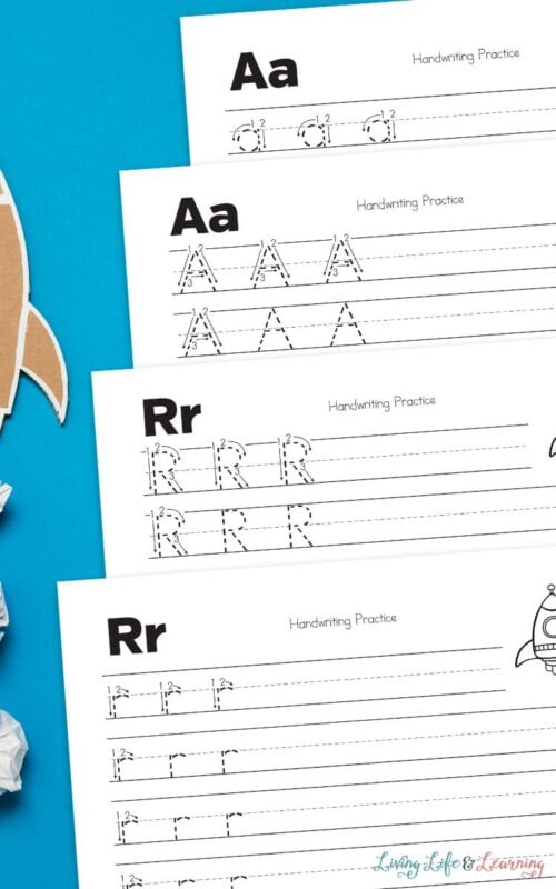 Space Writing Worksheets to Boost Handwriting Skills