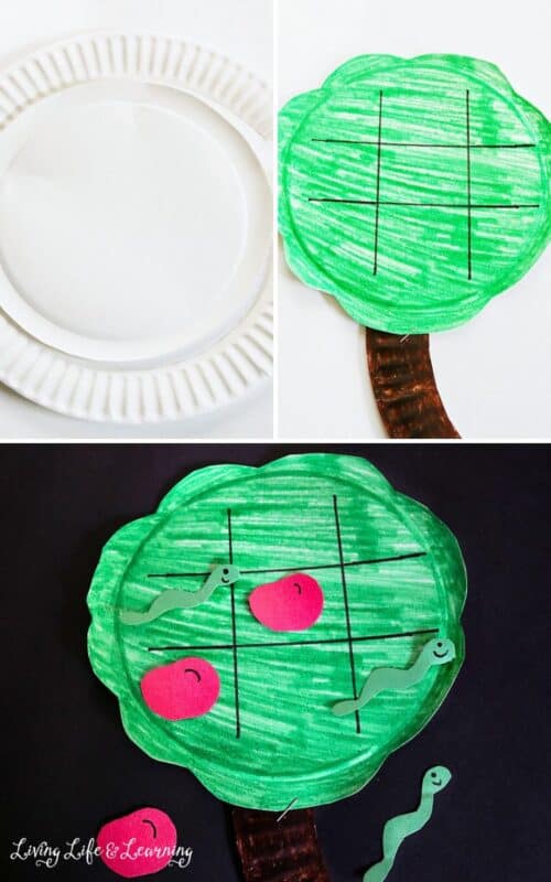 Apple Tree Tic Tac Toe Game: Fall Fun for Kids
