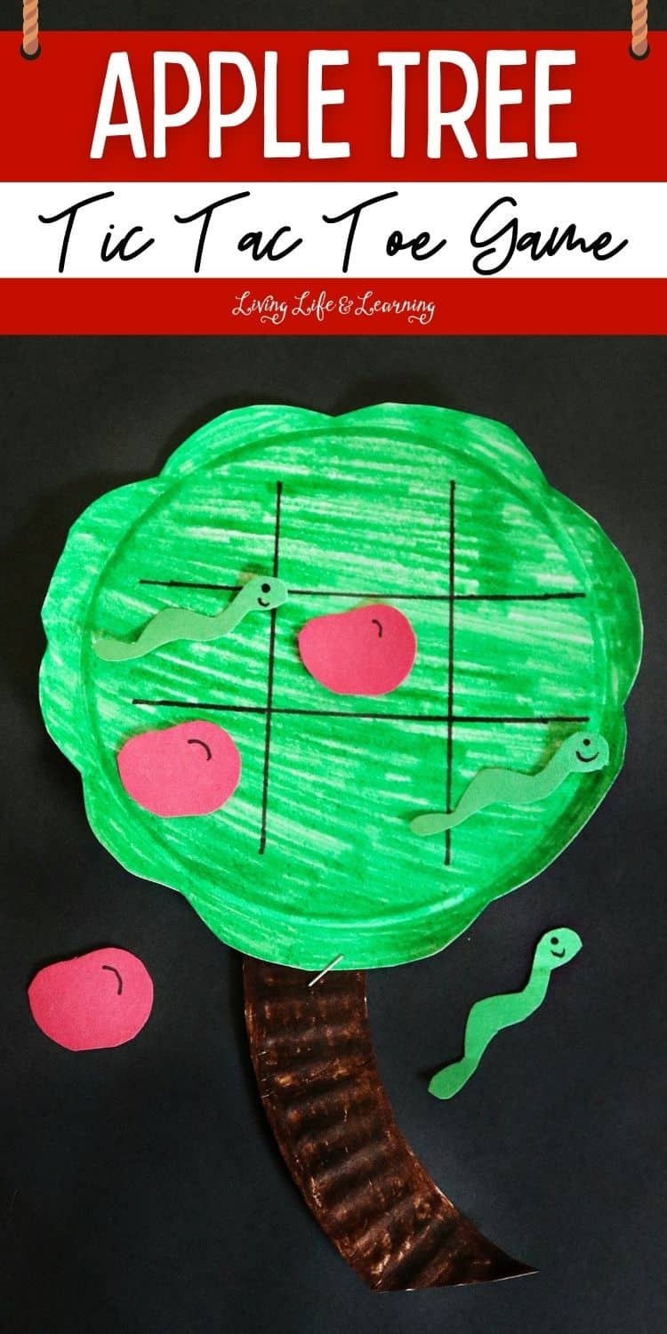 Apple Tree Tic Tac Toe Game: Fall Fun for Kids