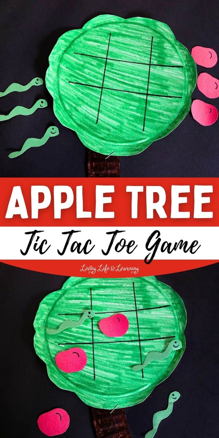 Apple Tree Tic Tac Toe Game: Fall Fun for Kids