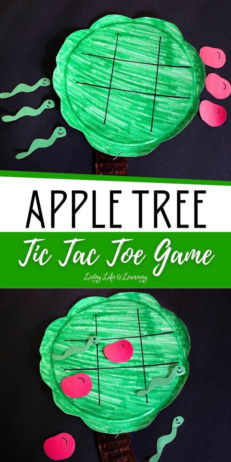 Apple Tree Tic Tac Toe Game: Fall Fun for Kids