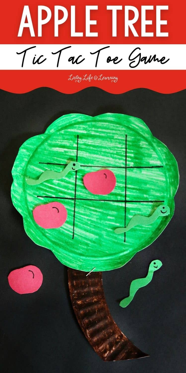 Apple Tree Tic Tac Toe Game: Fall Fun for Kids