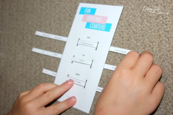 Fun Sentence Starters for Reluctant Writers