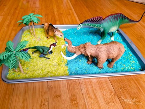 Prehistoric Animals Printables and Sensory Play