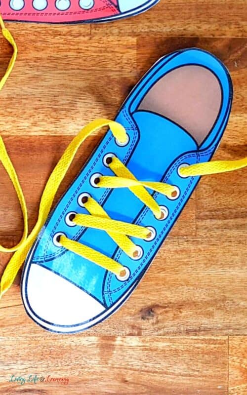 Printable Shoe Lacing Cards to Make Learning Fun