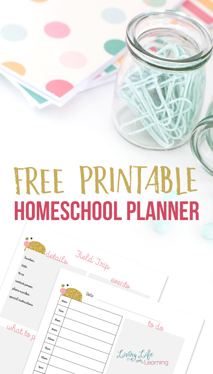Free Printable Homeschool Planner for Easy Organization