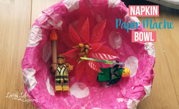 Cute Napkin Paper Mache Bowl