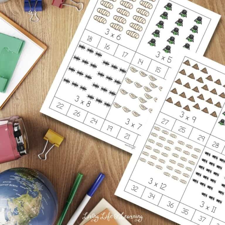 Free Printable Ant Life Cycle Multiplication Cards For Fun Learning