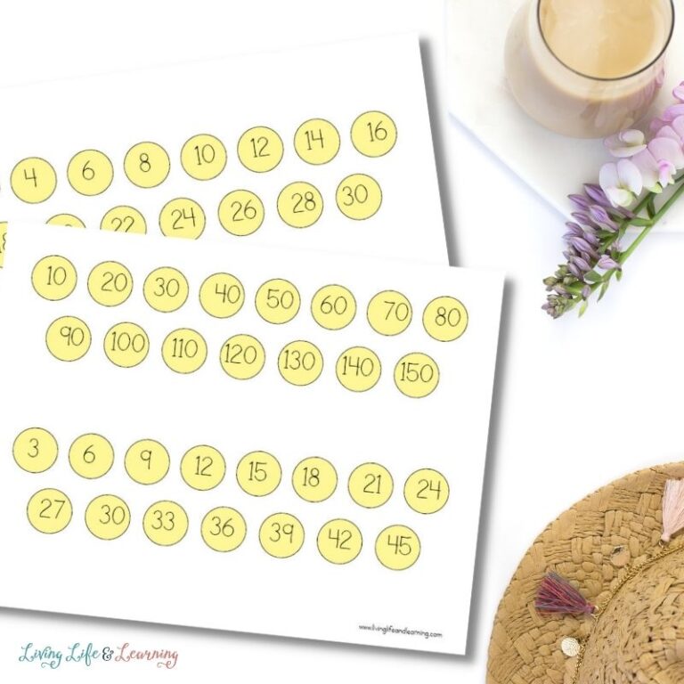 Farm Skip Counting Math Worksheets For Kindergarten