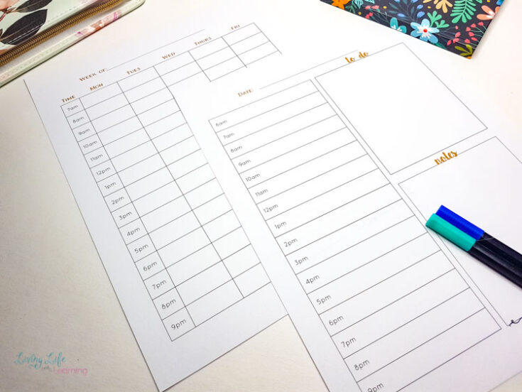 The Unorganized Mom Printable Homeschool Planner