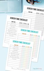Summer Screen Time Checklist Printable