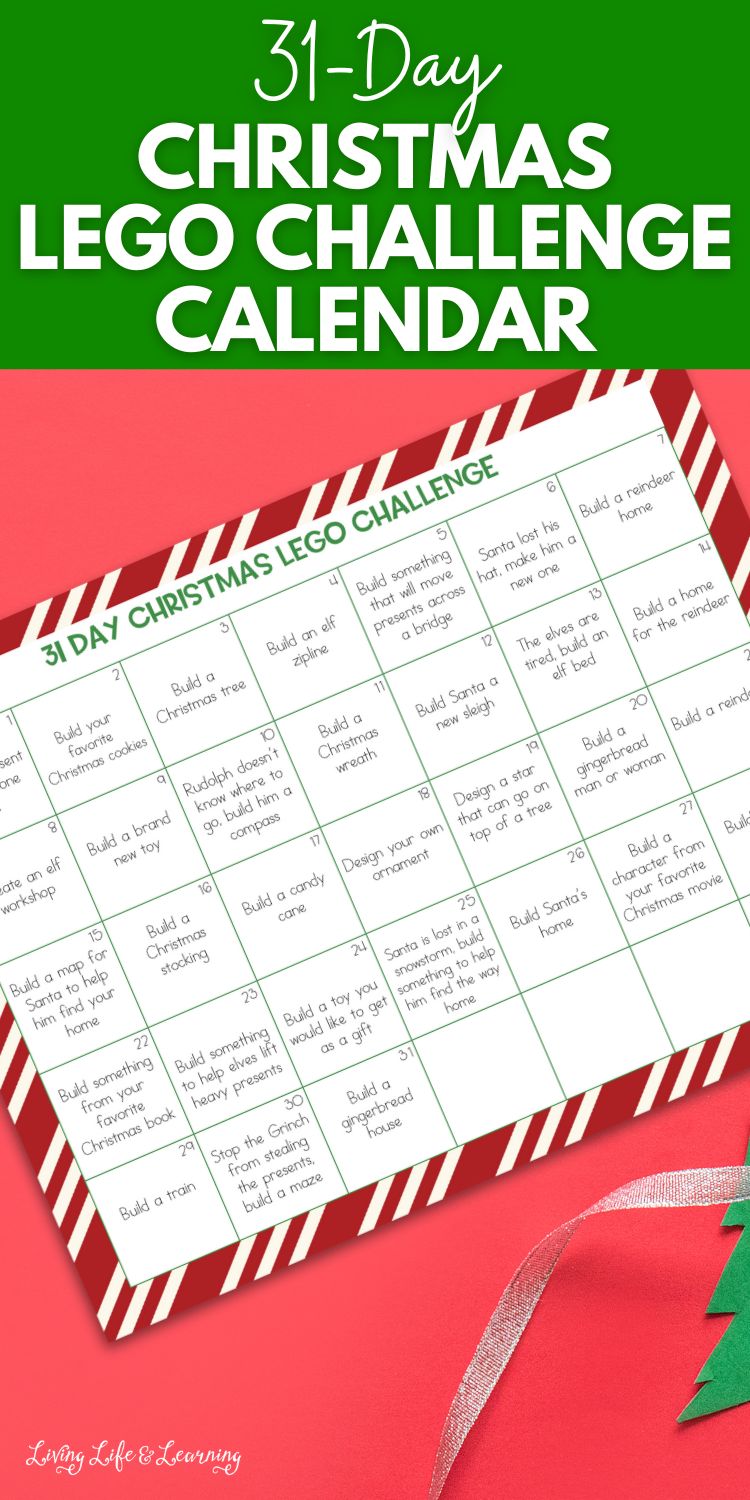 Get Creative with the 31 Day Christmas Lego Challenge Calendar