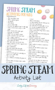 Spring STEAM Activities