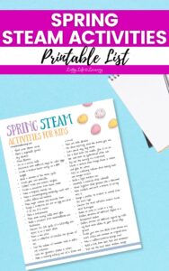 Spring STEAM Activities