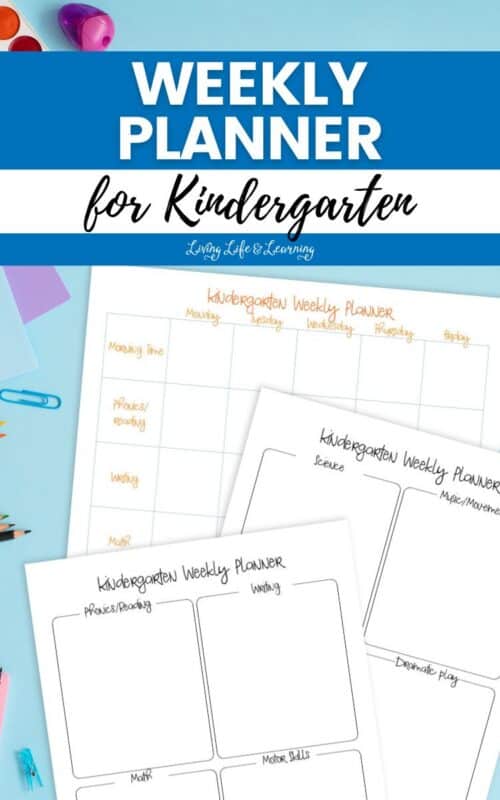 Weekly Planner for Kindergarten: Plan with Ease