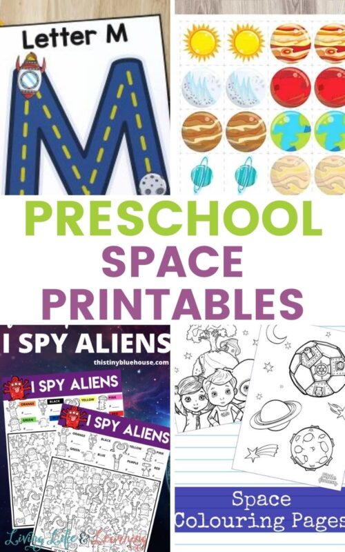 Preschool Space Printables