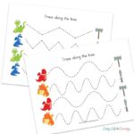 Dragon Tracing Worksheets