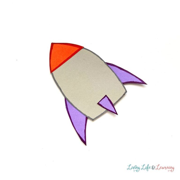 Space Rocket Pop Up Card