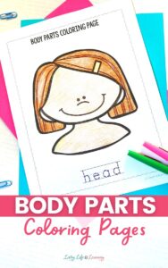 Fun and Educational Body Parts Coloring Pages for Kids