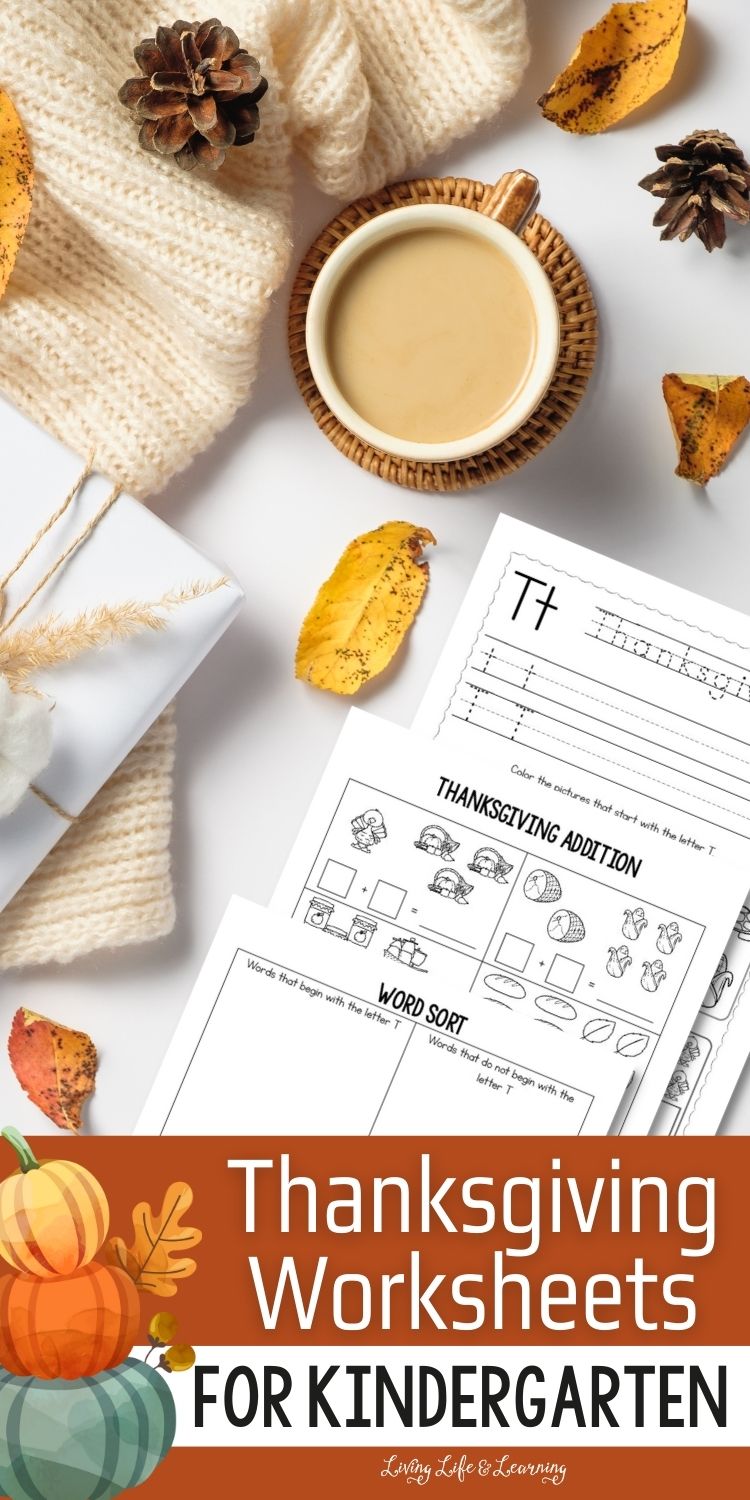 Thanksgiving Worksheets for Kindergarten Fun