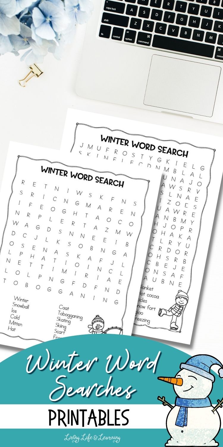 Winter Word Searches Printables