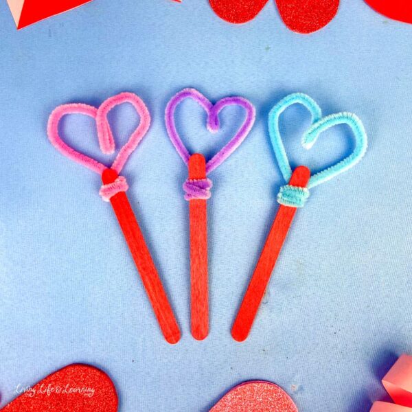 DIY Heart Bubble Wands