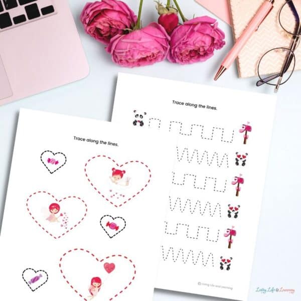 Heart Tracing Worksheets